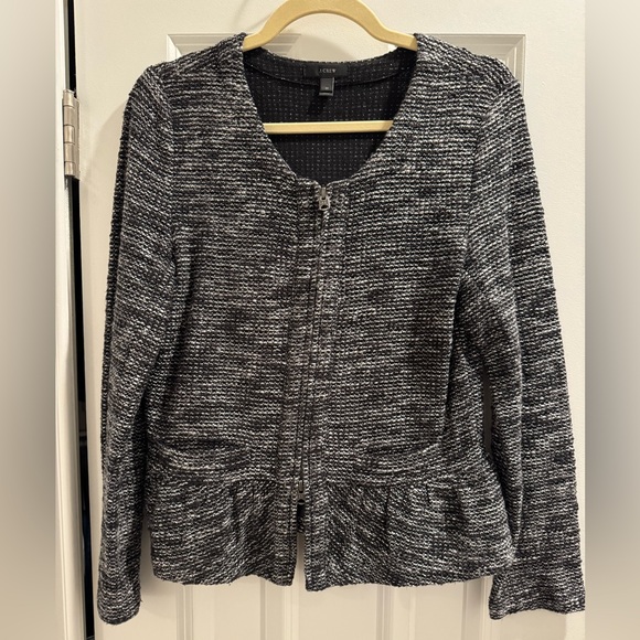 J. Crew | Jackets & Coats | J Crew Tweed Peplum Jacket | Poshmark